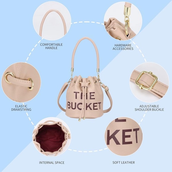 Bags | The Bucket Bag Style Tote In Khaki | Poshmark